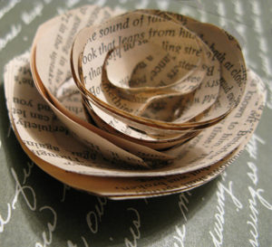 Easy Book Page Flower Tutorial – Call Me Victorian