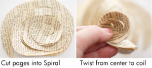 Easy Book Page Flower Tutorial – Call Me Victorian